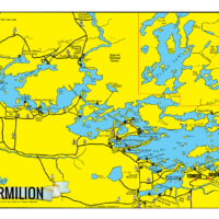 C-6: Large Lake Vermilion Classic Map - Fisher Maps