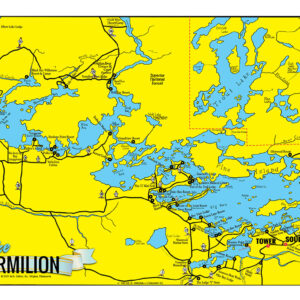 C-6: Large Lake Vermilion Classic Map - Fisher Maps